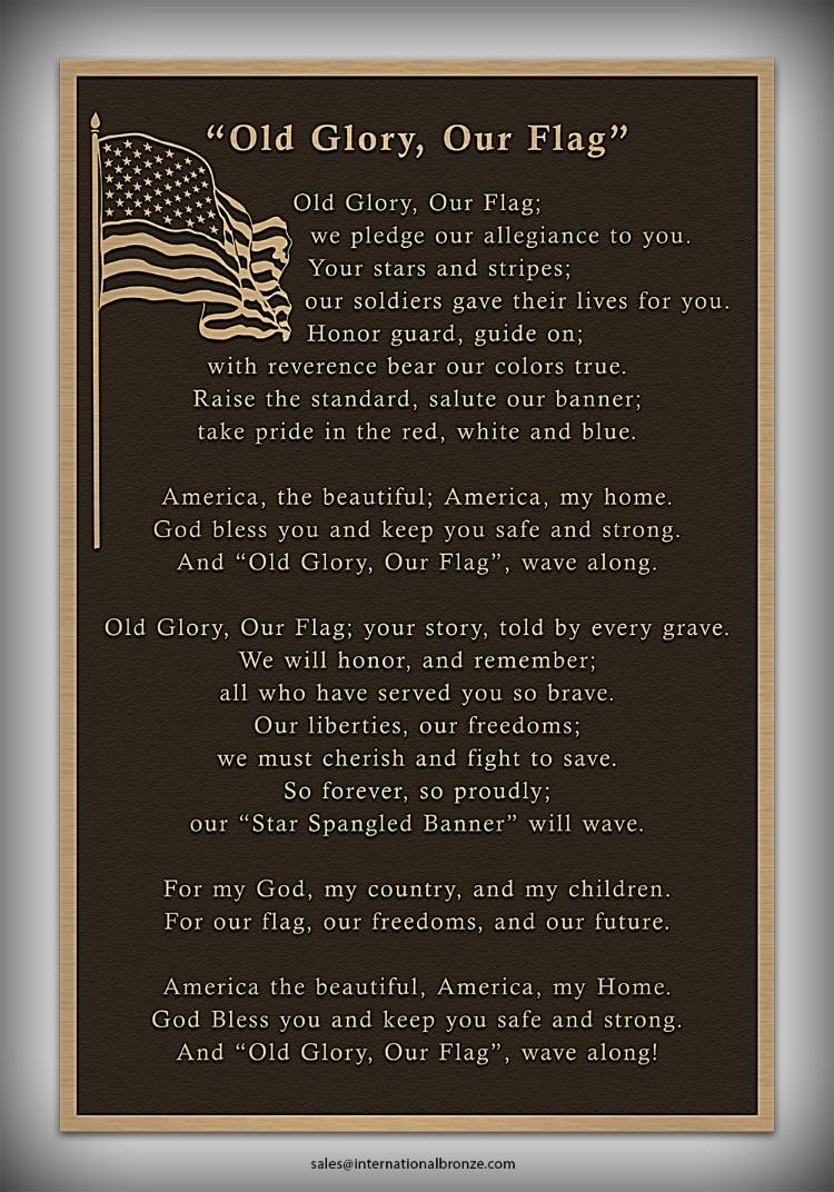 "Old Glory, Our Flag" | Legiontown U.S.A.