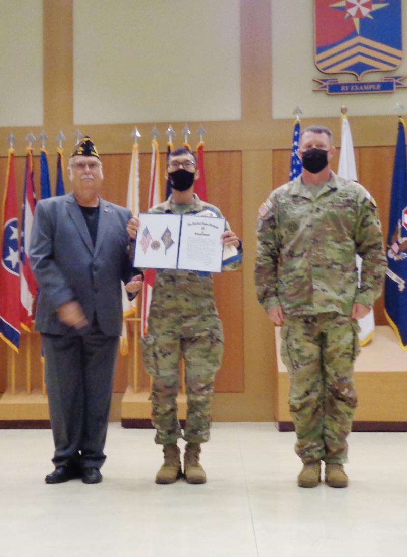 Post 38 honors Distinguished Honor Graduate at Basic Leader Course, NCO ...