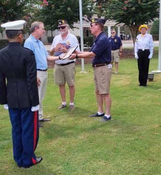 NC Post 68 flag-raising for local community group | Legiontown U.S.A.