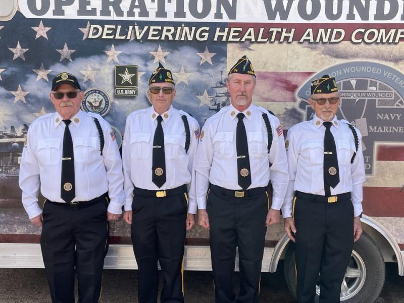 Duane Ellsworth Post 129 Color Guard presents Colors at Roots N Boots ...