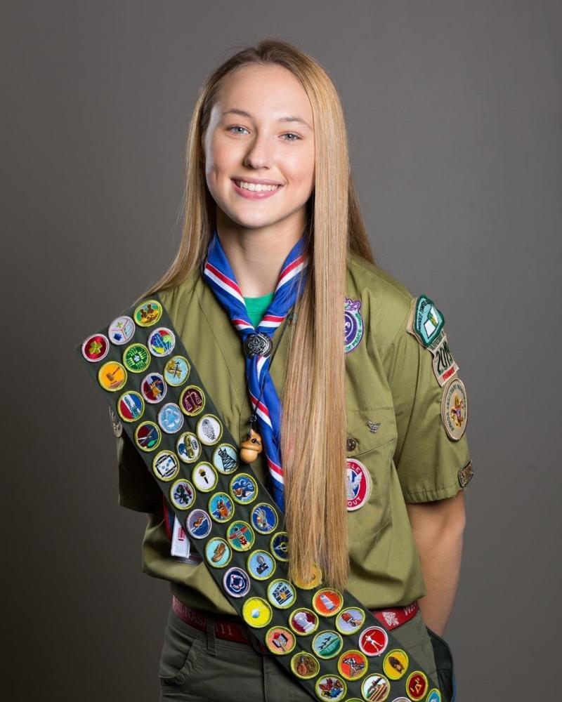 Department of Tennessee's first female American Legion Eagle Scout of ...