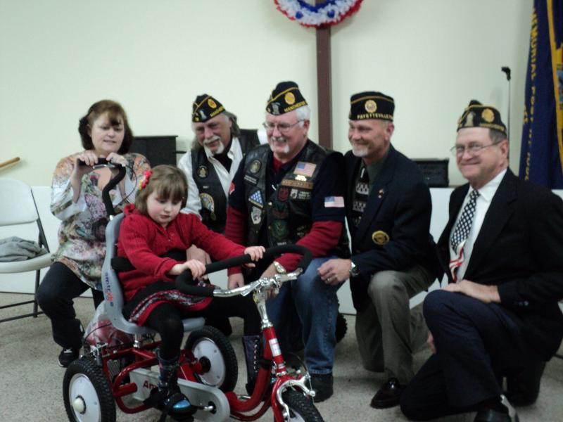 Post 78 Riders help special child receive tryke | Legiontown U.S.A.
