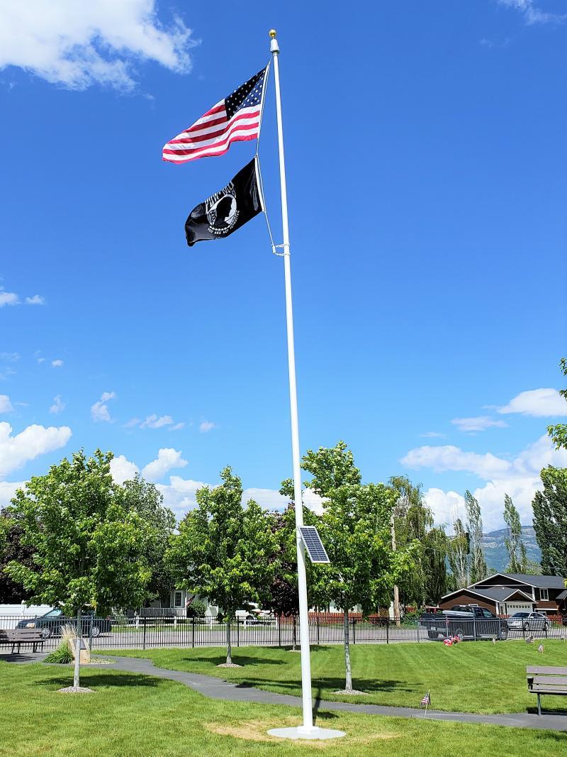 Columbia Falls Freedom Post 72 sponsored a new flagpole in MT Veterans ...