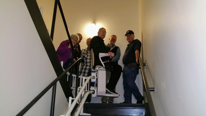 Brainerd American Legion Post 255 installs stair lift | Legiontown U.S.A.