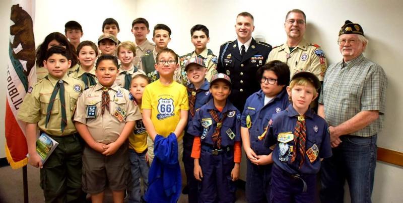 Tomb of the Unknown Solider Sentinel speaks to Monrovia Troop 66 ...