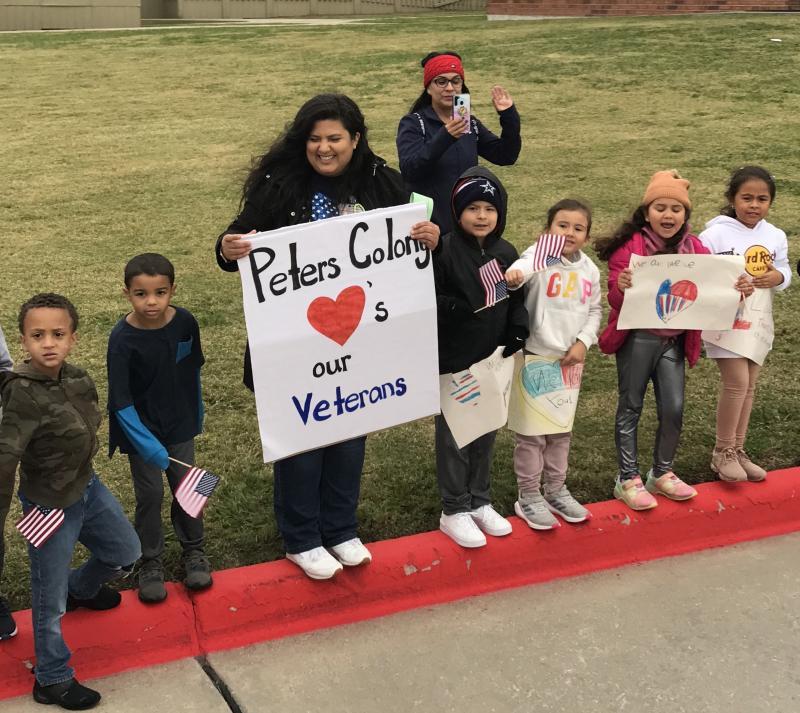 Veterans feel the love at Peters Colony Elementary School | Legiontown ...