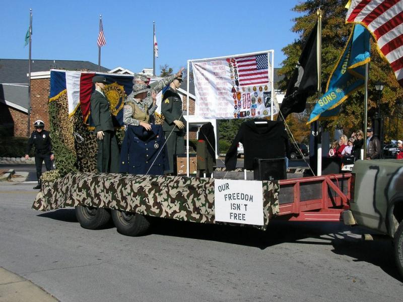 Morgan County, Alabama Post 15 builds floats for Veterans Day ...
