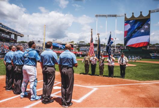 Presenting the colors at the KC Royals | Legiontown U.S.A.