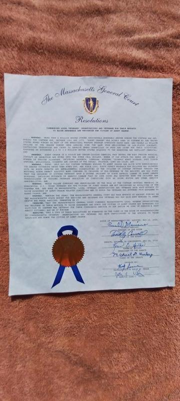 Massachusetts becomes 17th state to recognize Agent Orange Heart Medal ...