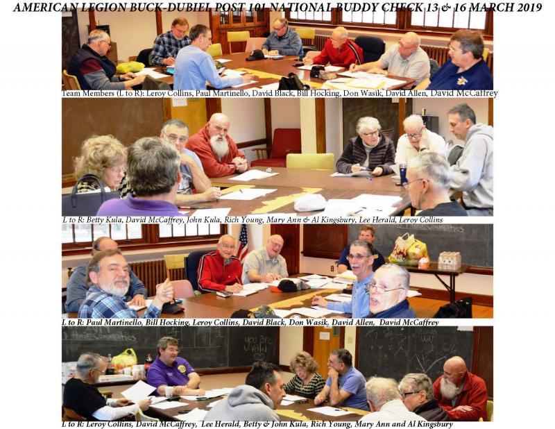 Buck-Dubiel Post 101 -- Connecting, Sharing and Caring During National ...